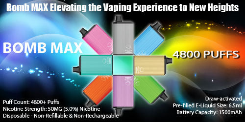 Bomb MAX Elevating the Vaping Experience to New Heights– The Smoke Plug