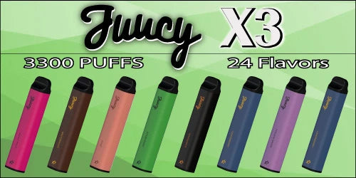 Juucy Model X3 Disposable Vape Flavors and more.– The Smoke Plug