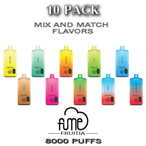 Fume FRUITIA Disposable Vape Device | 8000 Puffs - 10PK– The Smoke Plug