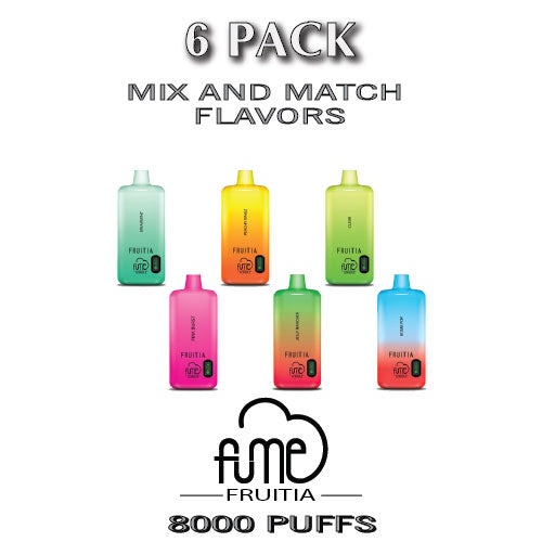 Fume FRUITIA Disposable Vape Device | 8000 Puffs - 6PK– The Smoke Plug