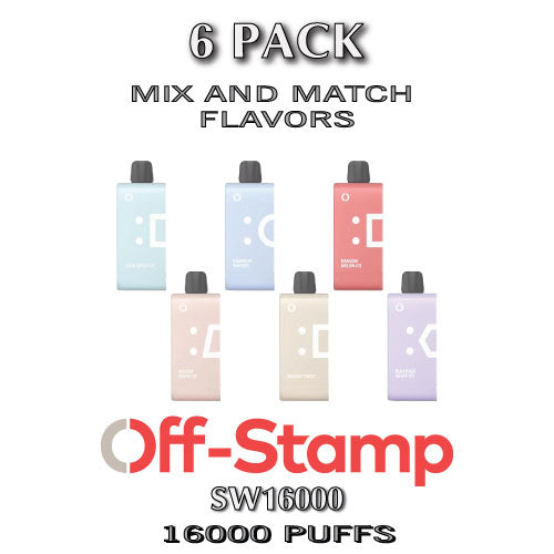 Off-Stamp SW16000 Disposable Vape | 16000 Puffs - 6PK– The Smoke Plug