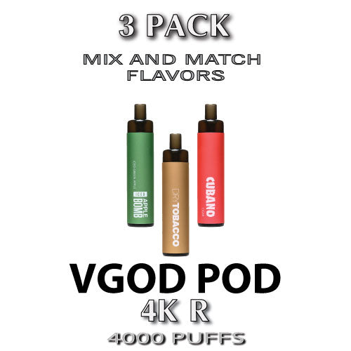 VGOD POD 4K R Disposable Vape Device | 4000 Puffs - 3PK– The Smoke Plug