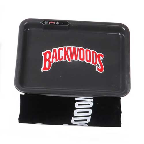 Backwoods Rolling Tray LED USB Charging Luminous Plate Smoking Accesso ...