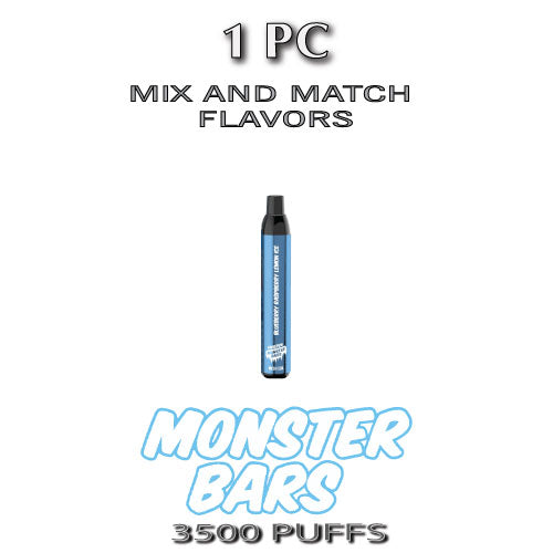 Monster Bars Disposable Vape Device by Jam Monster | 3500 Puffs – 1PC ...