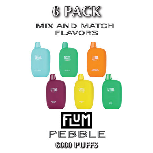 Flum Pebble 6000 Disposable Vape Device | 6000 Puffs - 6PK– The Smoke Plug