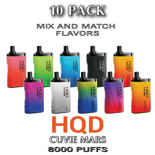 HQD Cuvie MARS Disposable Vape Device | 8000 Puffs – 10PK– The Smoke Plug